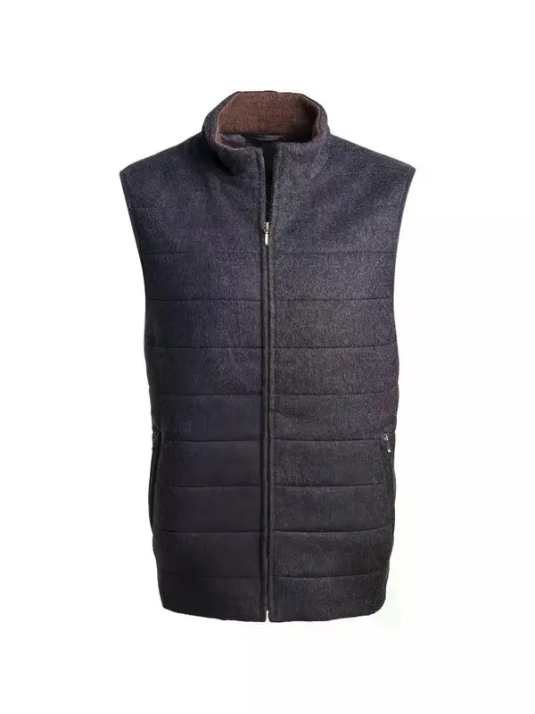 FIORE DI NAPOLI Quilted Zip-front Gilet