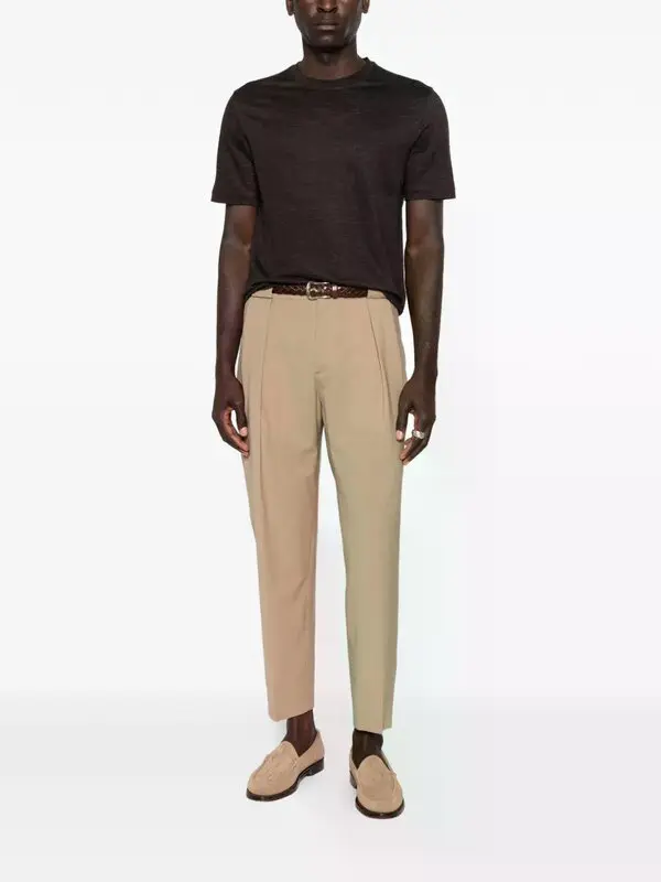 BRIGLIA 1949 Pleated Tapered Trousers
