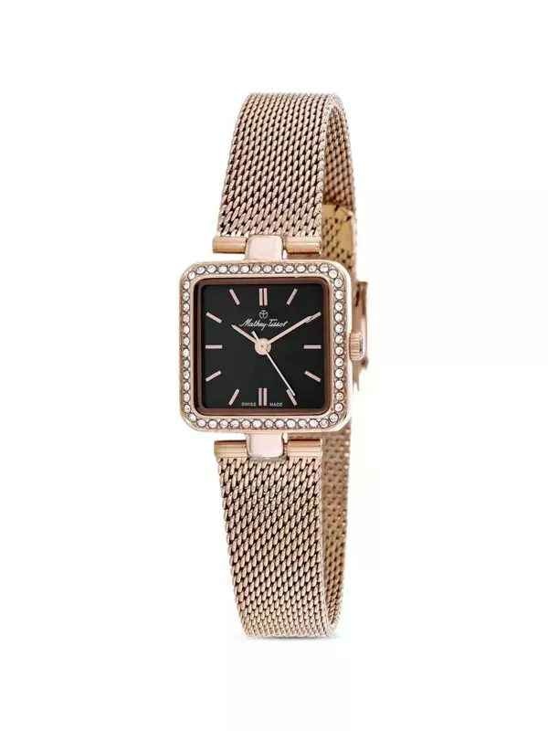 MATHEY TISSOT Fleury Xiv Crystal-embellished 23mm Watch - Black