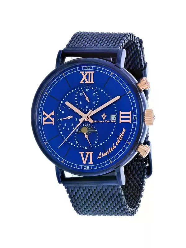 CHRISTIAN VAN SANT Somptueuse Ltd 46mm Watch - Blue