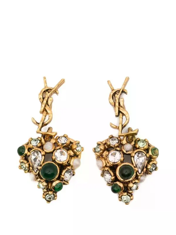 Saint Laurent Cassandre Drop Earrings - Gold