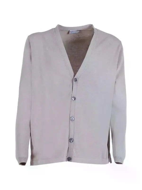 SETTEFILI CASHMERE Side-slit V-neck Cardigan