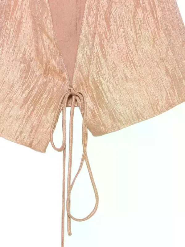 RAME Crinkled-finish Halterneck Jacket