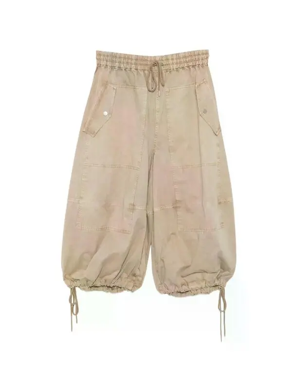 Co Collection Garment-dyed Crop Trousers