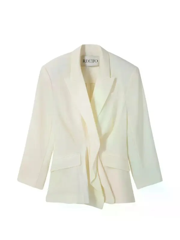 RECTO Draped-detail Blazer