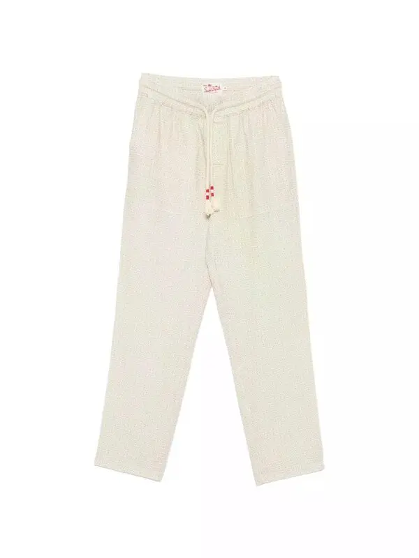 MC2 SAINT BARTH Geometric-print Trousers - Neutrals