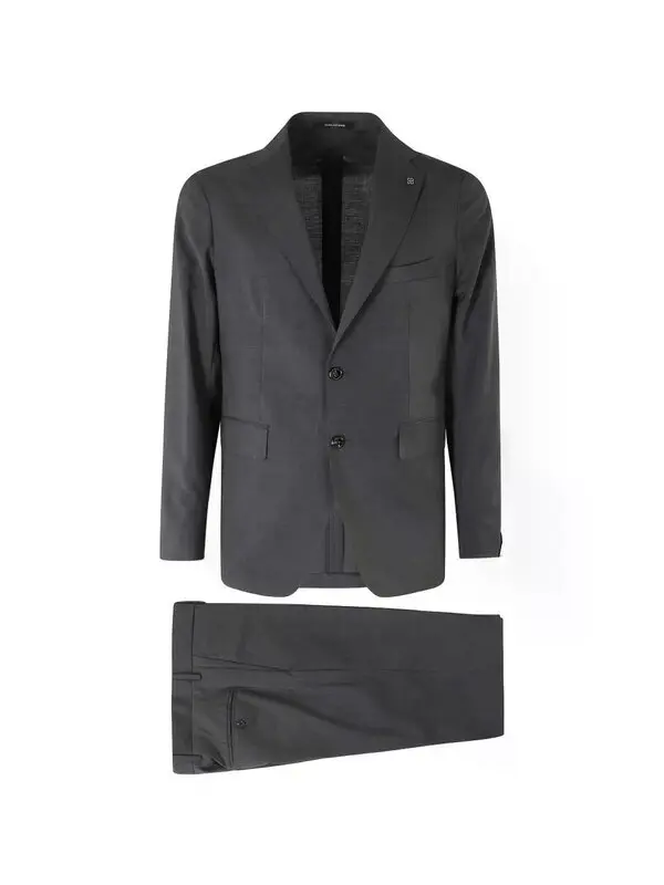 Tagliatore Single-breasted Notched-lapels Suit - Grey