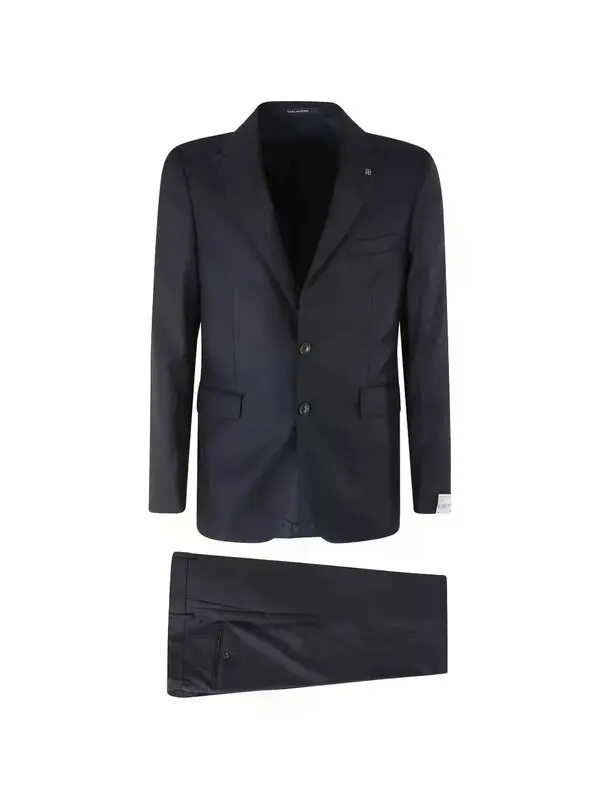Tagliatore Peak-lapel Single-breasted Suit - Blue