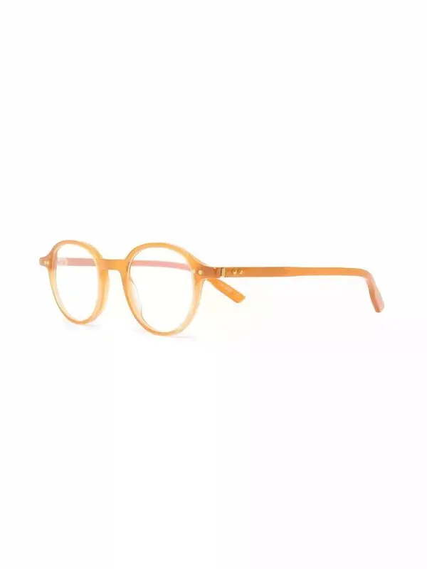 LESCA Round-frame Glasses - Brown