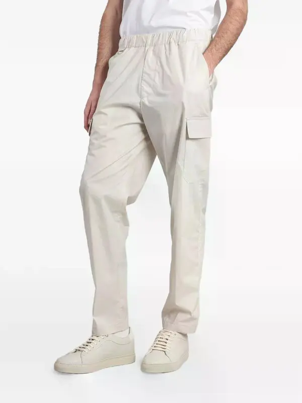 LOW BRAND Elasticated-waist Cargo Pants - Neutrals