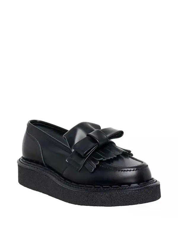 Comme Des Garçons Bow-detail Fringed Loafers