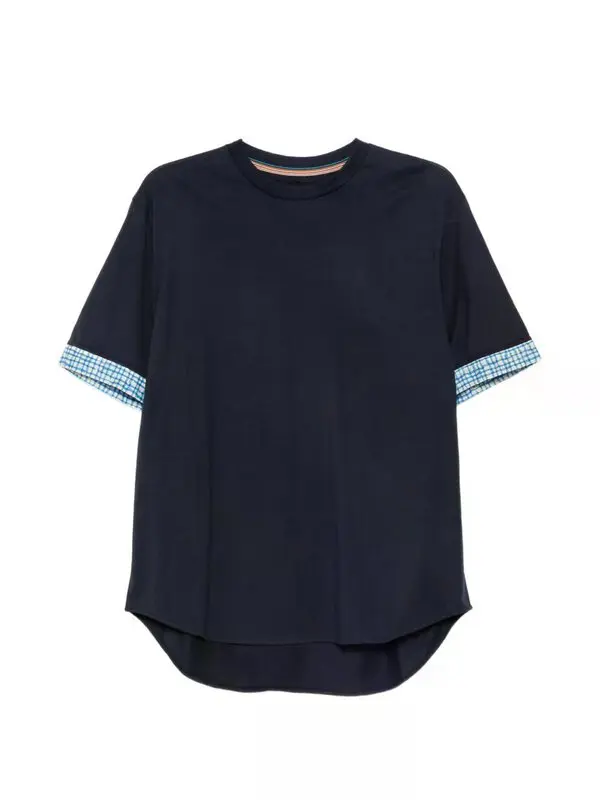 Paul Smith Checked-cuff T-shirt