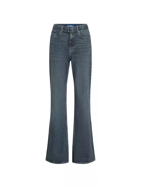 Karl Lagerfeld Belted Flared Jeans
