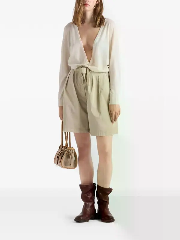 Prada Garment-dyed Old Gabardine Bermuda Shorts