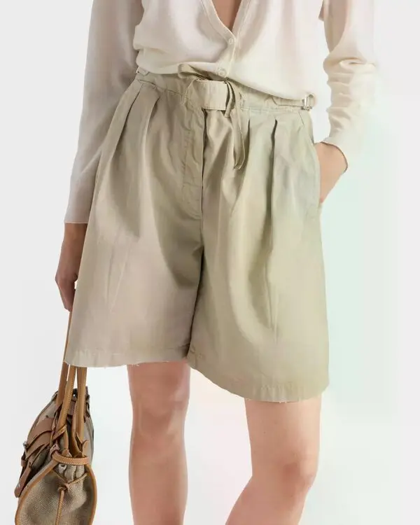 Prada Garment-dyed Old Gabardine Bermuda Shorts