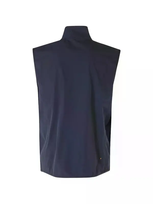 SAVE THE DUCK High-neck Zip-up Gilet - Blue