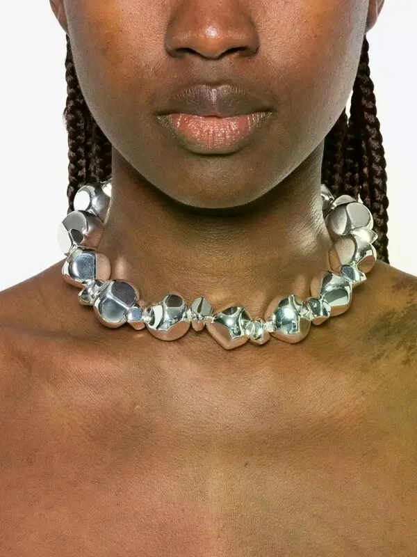 Federica Tosi Sculptural-link Necklace - Silver