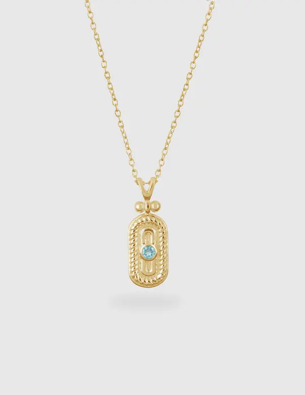 SOPHIE BLAKE Greta Blue Topaz Pendant