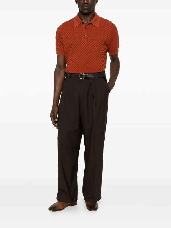 Brioni Cotton And Cashmere Polo Shirt