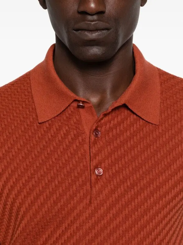 Brioni Cotton And Cashmere Polo Shirt