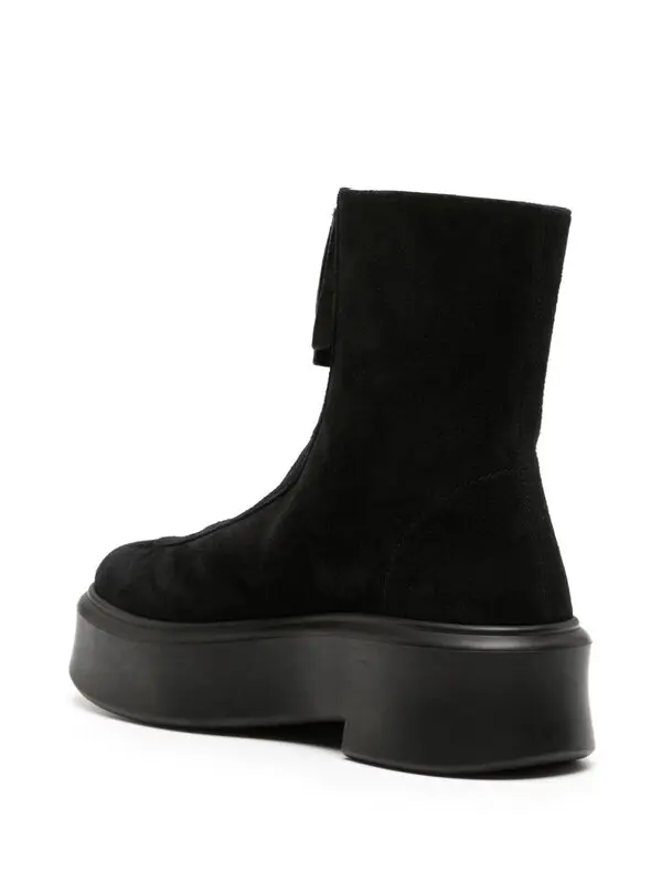 THE ROW Zipped Leather Boots