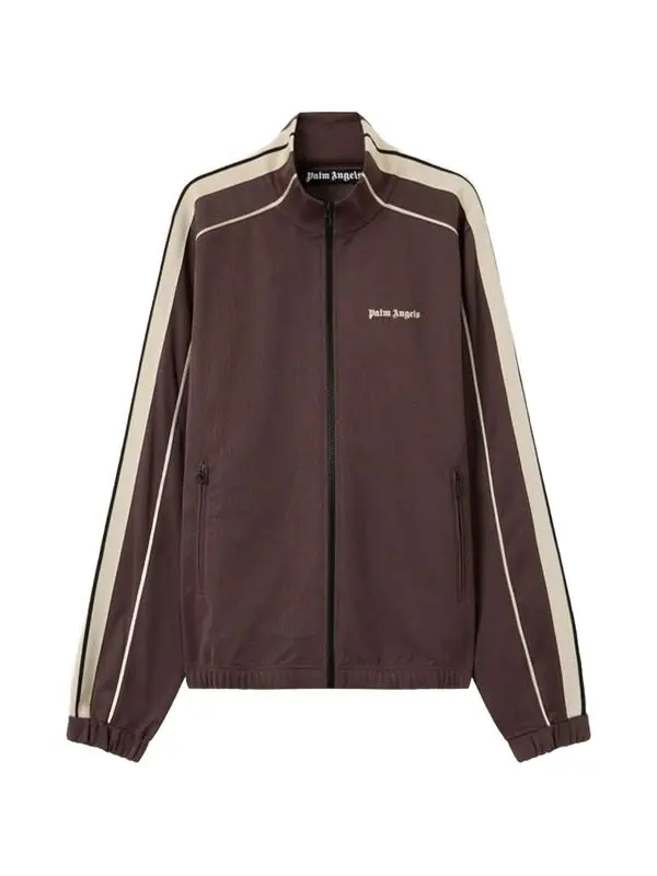 Palm Angels Logo Track Jacket - Brown