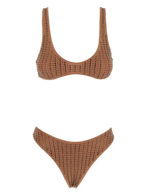 VENUJA Brassiere Bikini Set - Brown