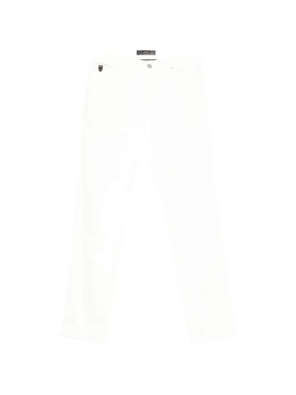 Brioni Slim Fit Denim Jeans - White