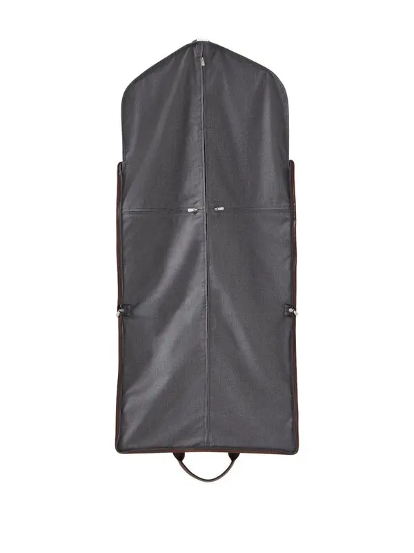 Brunello Cucinelli Suit Cover With Leather Handles And Printed Logo