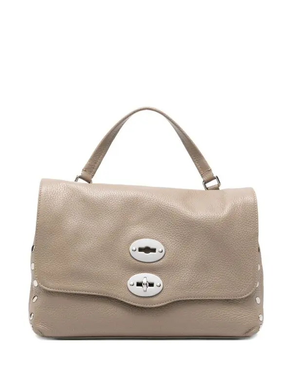 ZANELLATO Postina Daily Giorno Small Leather Handbag - Grey