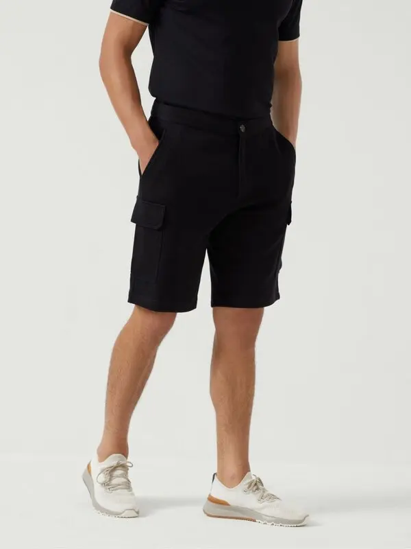 Brunello Cucinelli Cotton Bermuda Shorts - Black