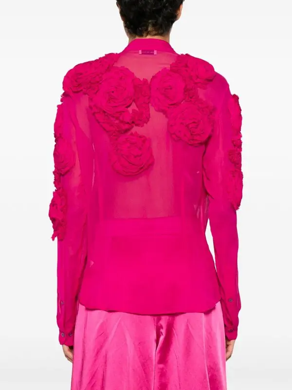 Dries Van Noten Chowsa Embroidered Blouse - Pink
