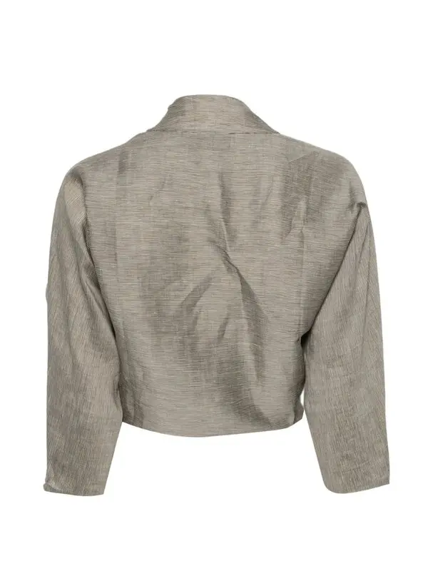 CORTANA Aria Linen Jacket - Grey
