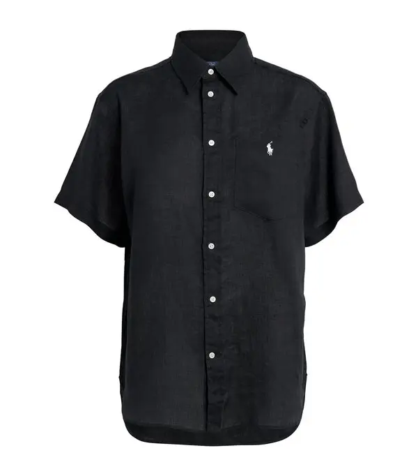 Polo Ralph Lauren Linen Oversized Shirt - Black