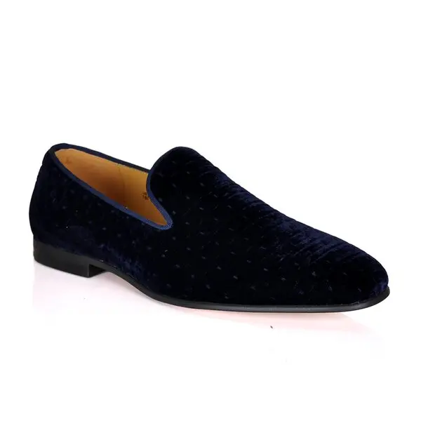 DAVID WEJ Alberto Velvet Pattern Loafers