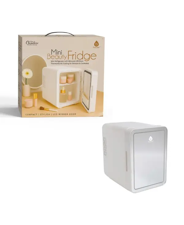 PURSONIC Mini Beauty Fridge With Led Mirror Door