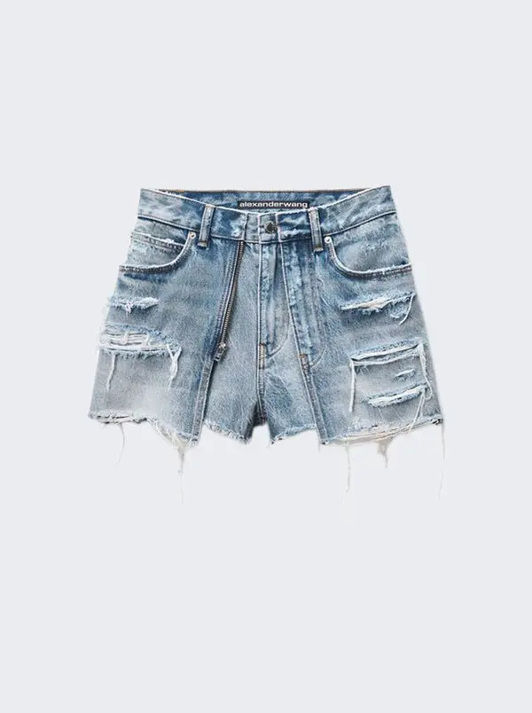 Alexander Wang Distressed Double Layer Skort