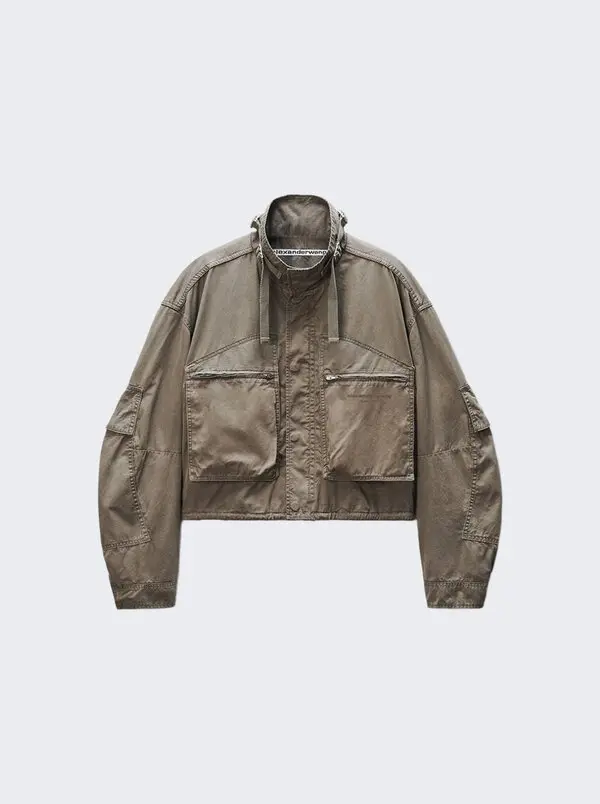 Alexander Wang Cotton Cropped Cargo Jacket