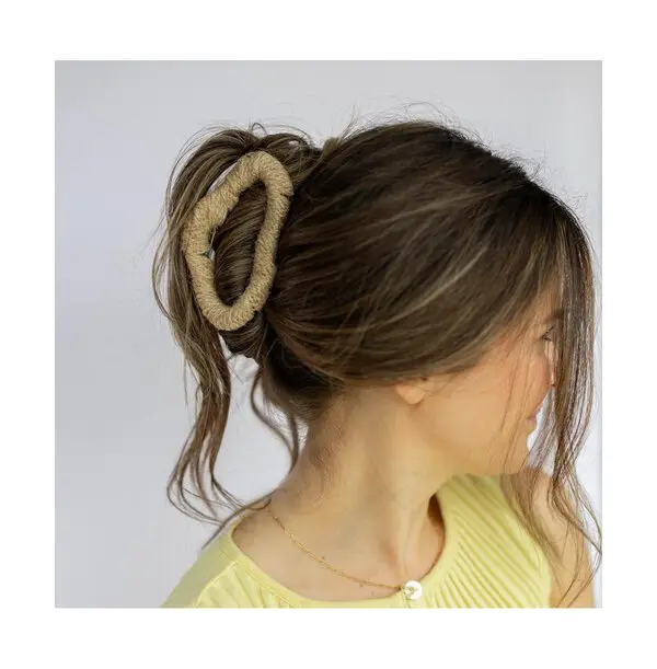 HEADBANDS OF HOPE Large Oval Threaded Claw Clip