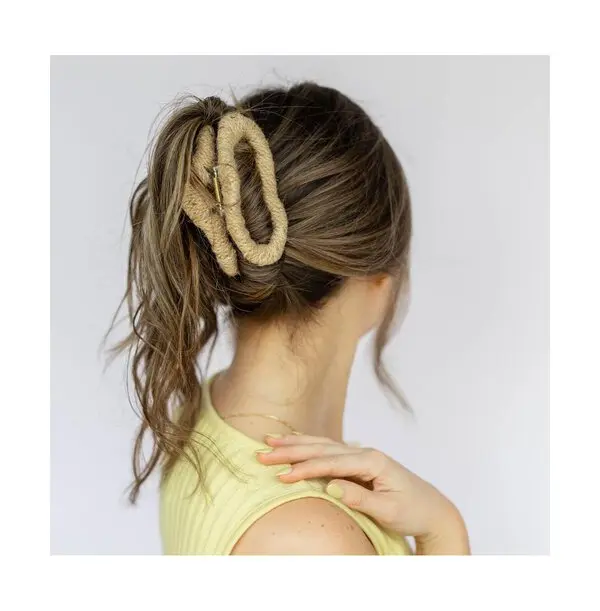 HEADBANDS OF HOPE Large Oval Threaded Claw Clip