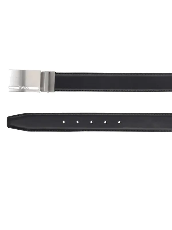 BOSS Leather Belt With Buckle