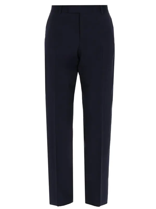 Fendi Pantalone In Tela Di Lana - Blue