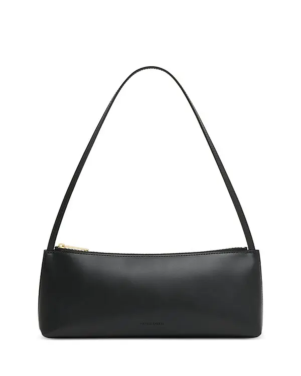 MANSUR GAVRIEL Gaia Leather Baguette Shoulder Bag - Black