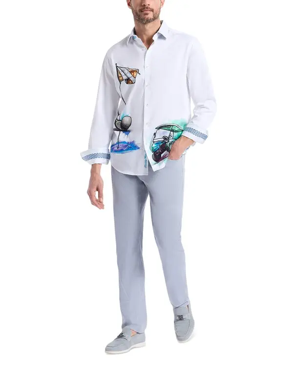 Robert Graham Genesis Golf Graphic Shirt