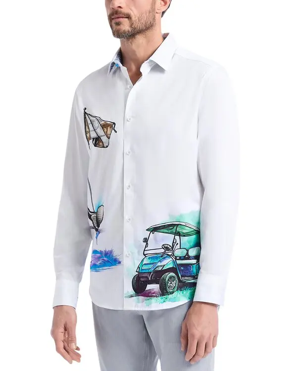 Robert Graham Genesis Golf Graphic Shirt