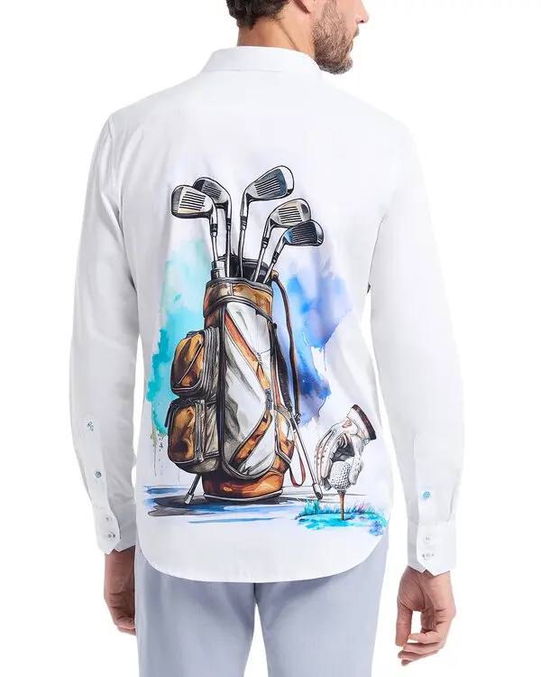 Robert Graham Genesis Golf Graphic Shirt