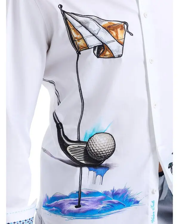 Robert Graham Genesis Golf Graphic Shirt