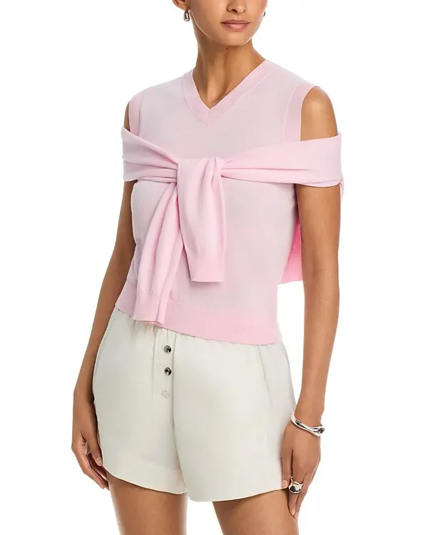 Alexander Wang Layered Look Cardigan And Tank Top