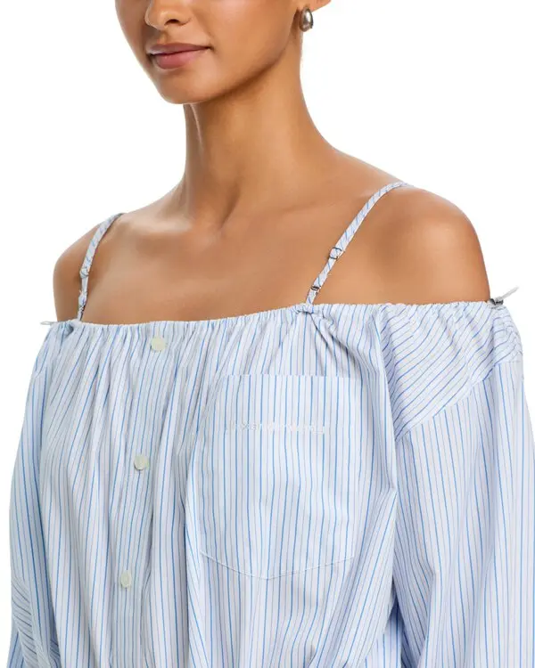 Alexander Wang Off-the-shoulder Mini Dress