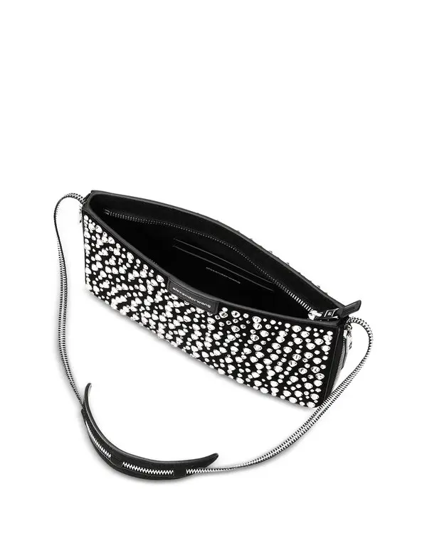 Alexander Wang Siren Embellished Leather Pouchette